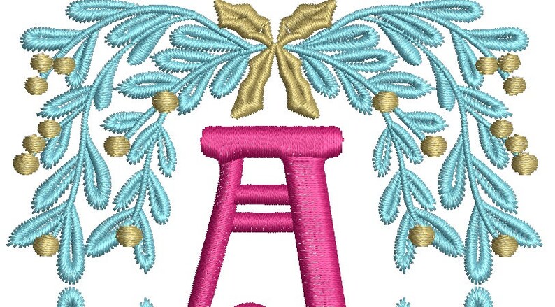 Font / Monogram Alphabet Machine Embroidery Design / 26 - Etsy