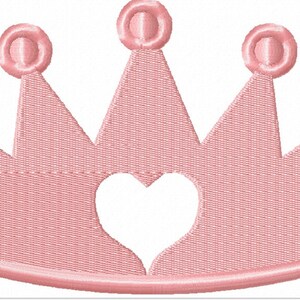 Princess Crown Machine Embroidery Design - Instantly Download - Etsy