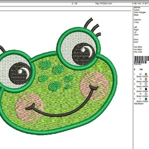 Frog Embroidery Machine Embroidery Design, Instant Download - Etsy