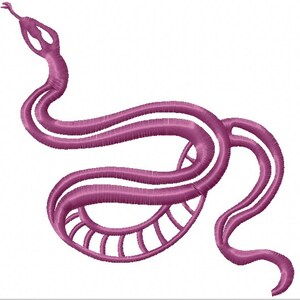 Snake Machine Embroidery Design, Instantly Download - Etsy