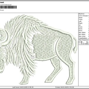 Buffalo Bison Machine Embroidery Designs, Instantly Download - Etsy