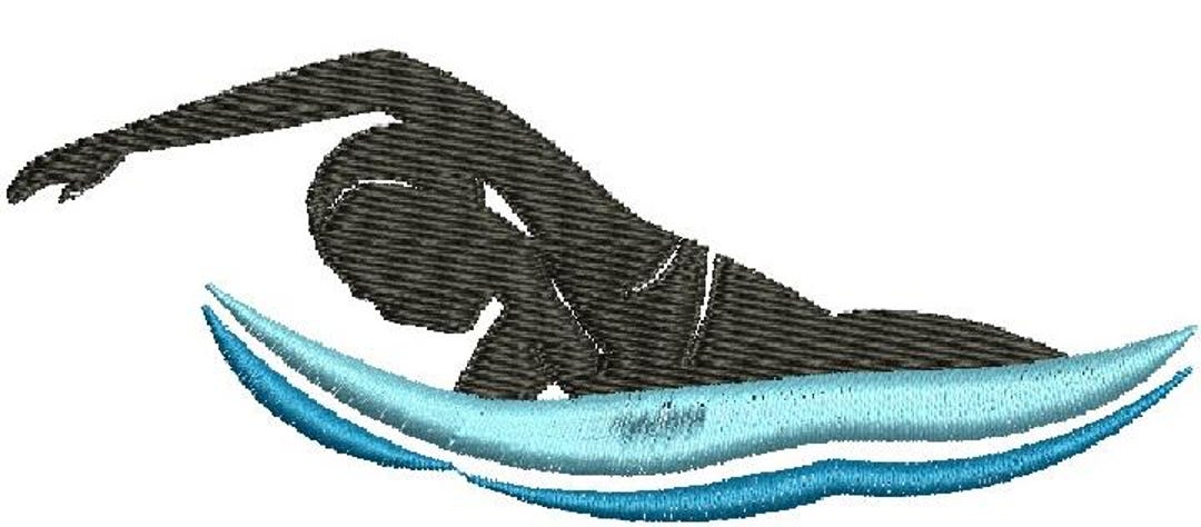Swimming Machine Embroidery Design, Instantly Download Digital File ...
