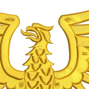 Heraldic Eagle Embroidery Machine Embroidery Design, Instant Download ...