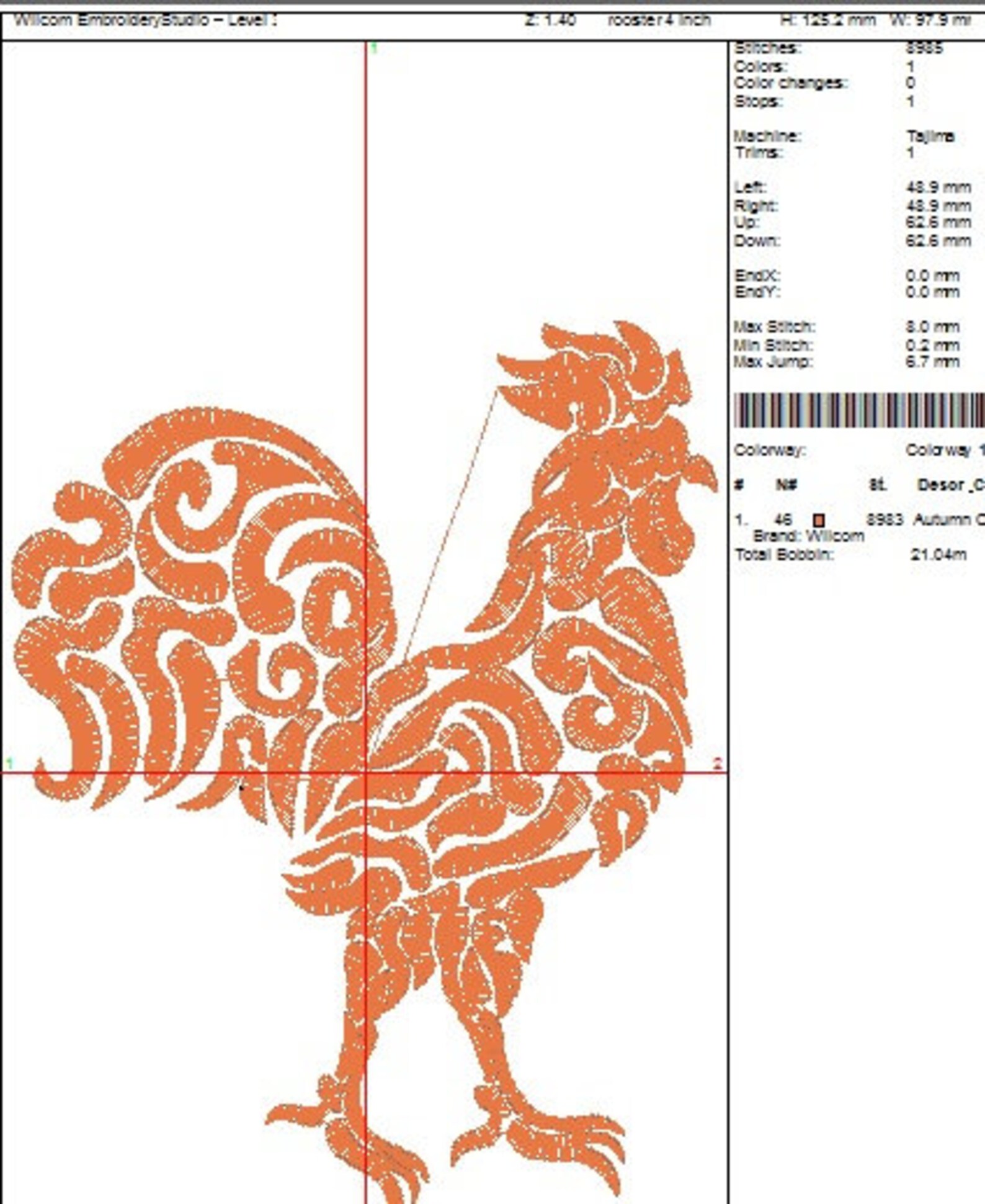 Rooster Machine Embroidery Designs Instantly Download | Etsy