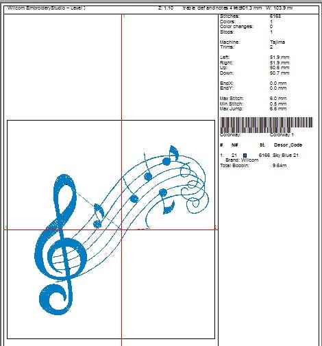 Musical Notes Music Notes Machine Embroidery Designs | Etsy UK
