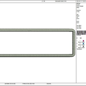 Name Patch Border Design Satin Stitch Rounded Corners Applique (patch ...