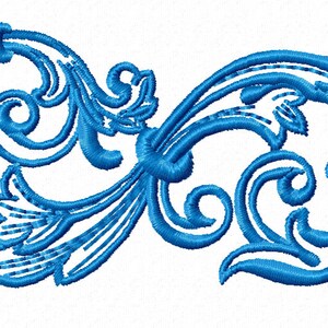 Baroque Pattern Machine Embroidery Design - Instantly Download - Etsy