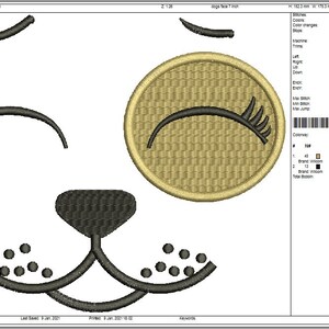 Dog's Face Big Sizes Machine Embroidery Designs, Instantly Download - Etsy