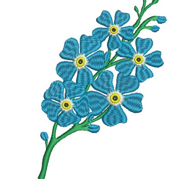 Forget Me Not Embroidery Design - Etsy