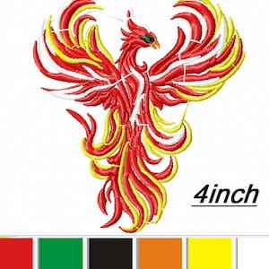 Fire Phoenix Machine Embroidery Design, Instantly Download - Etsy