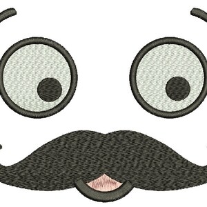 Mans Face Machine Embroidery Design Instant Download - Etsy