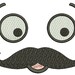 Mans Face Machine Embroidery Design Instant Download - Etsy