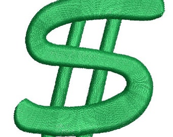 Dollar Sign Machine Embroidery Design , Instant Download - Etsy