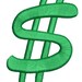 Dollar Sign Machine Embroidery Design Instantly Download - Etsy
