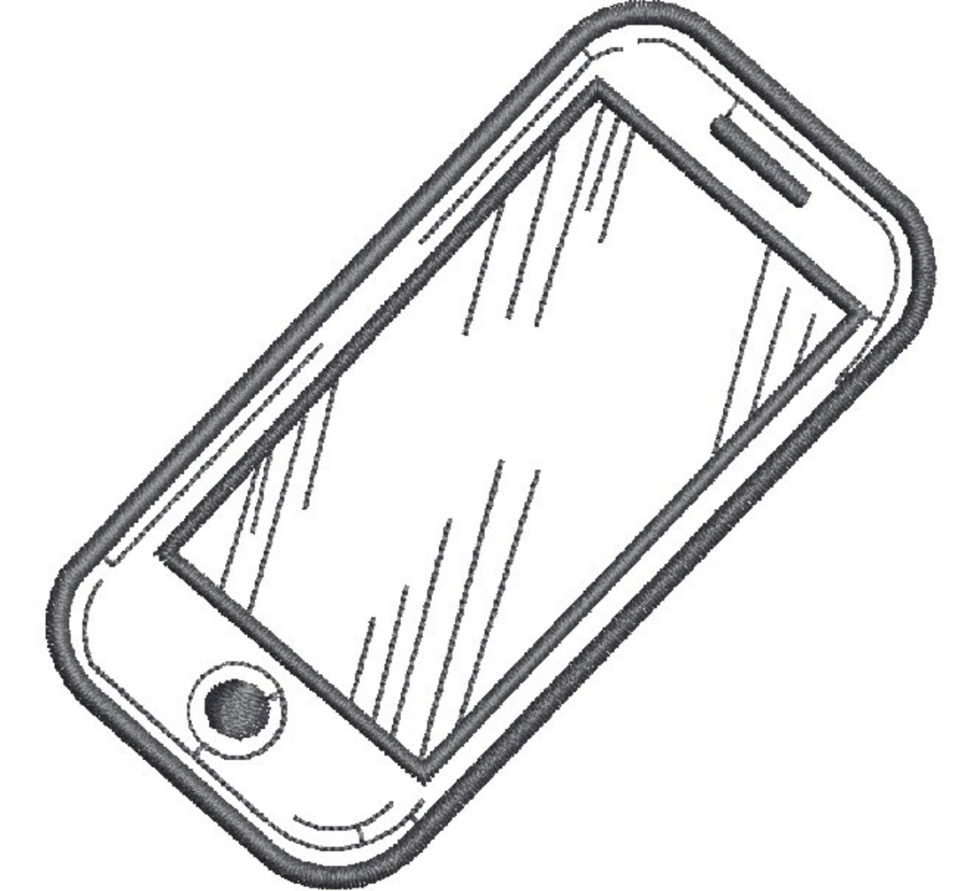 Cell Phone Machine Embroidery Designs, Instantly Download - Etsy