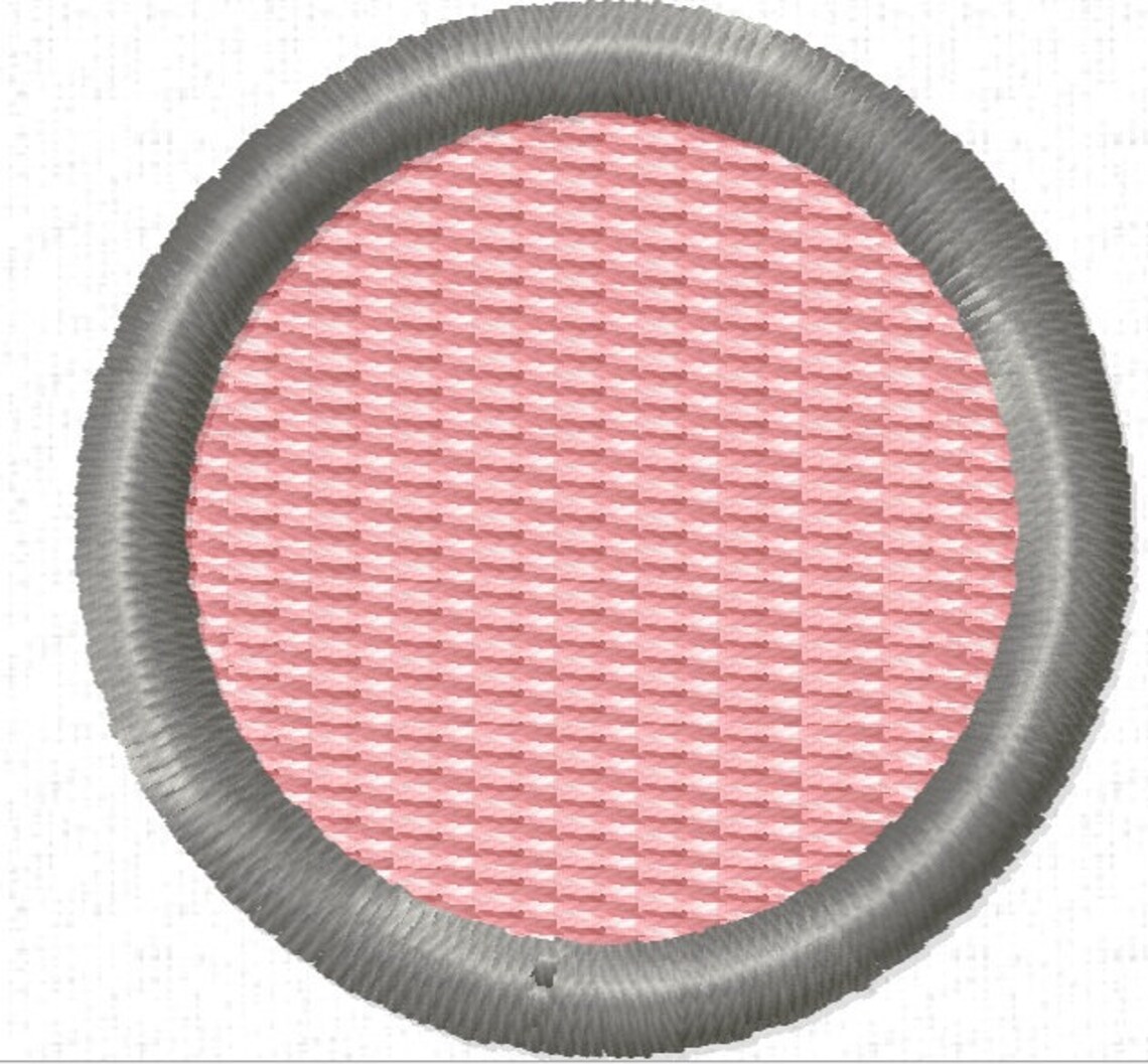 Circle Patch Machine Embroidery Design Instantly Download - Etsy