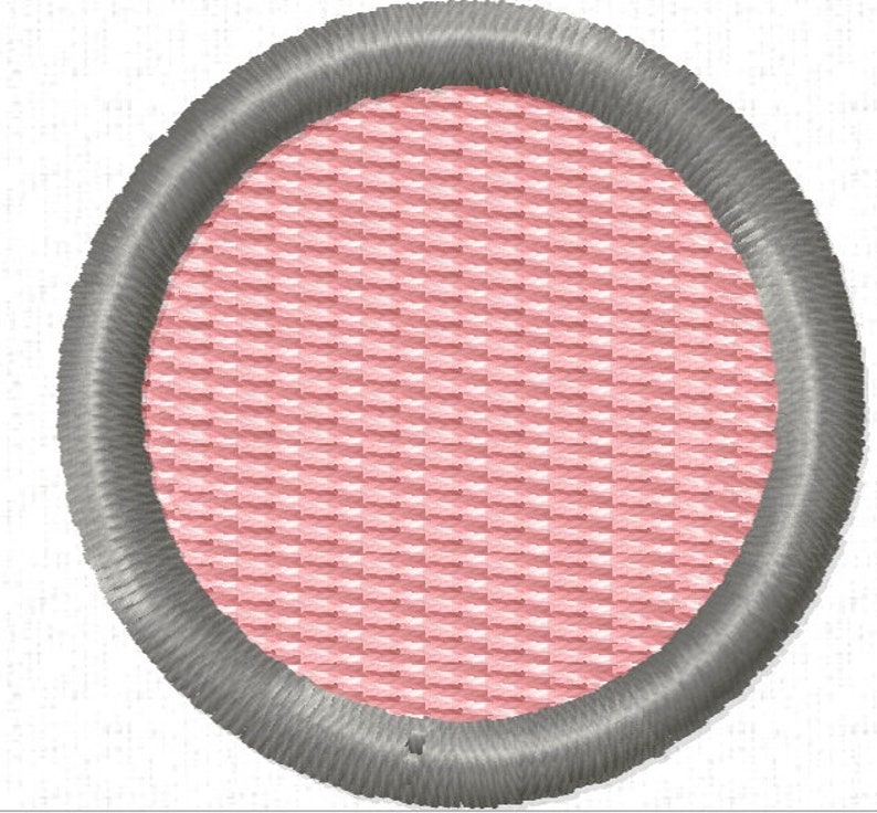 Circle Patch Machine Embroidery Design Instantly Download - Etsy