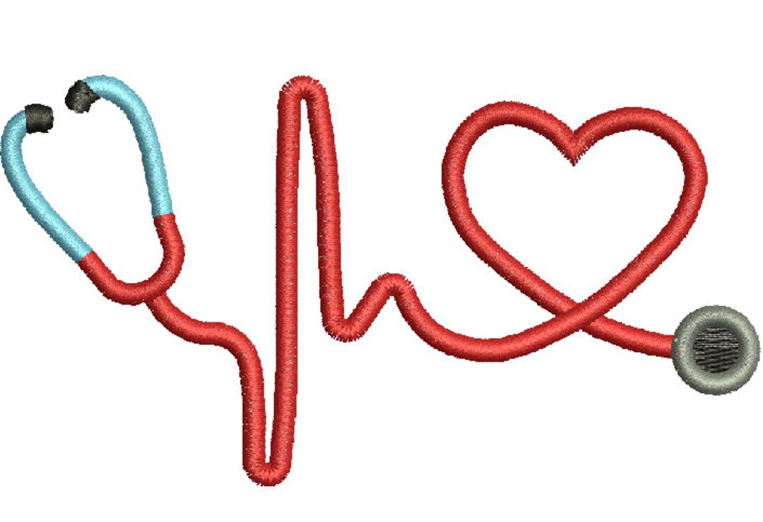 Stethoscope Monogram Frame Machine Embroidery Design Medical Pattern ...