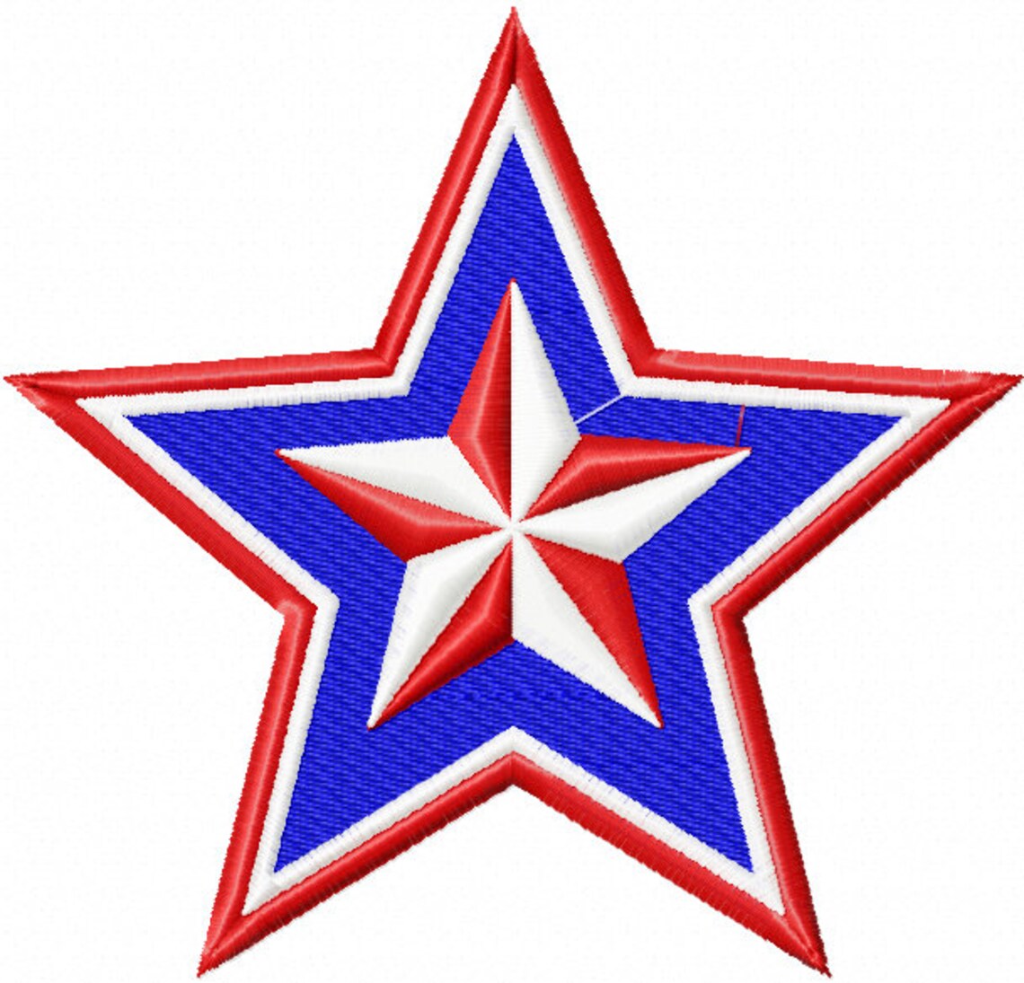 Usa Flag Star Machine Embroidery Design Instant Download 5 - Etsy