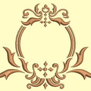 Monogram Frame Embroidery Design - Etsy