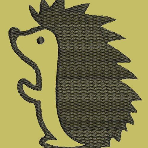 MACHINE EMBROIDERY DESIGN Hedgehog - Etsy