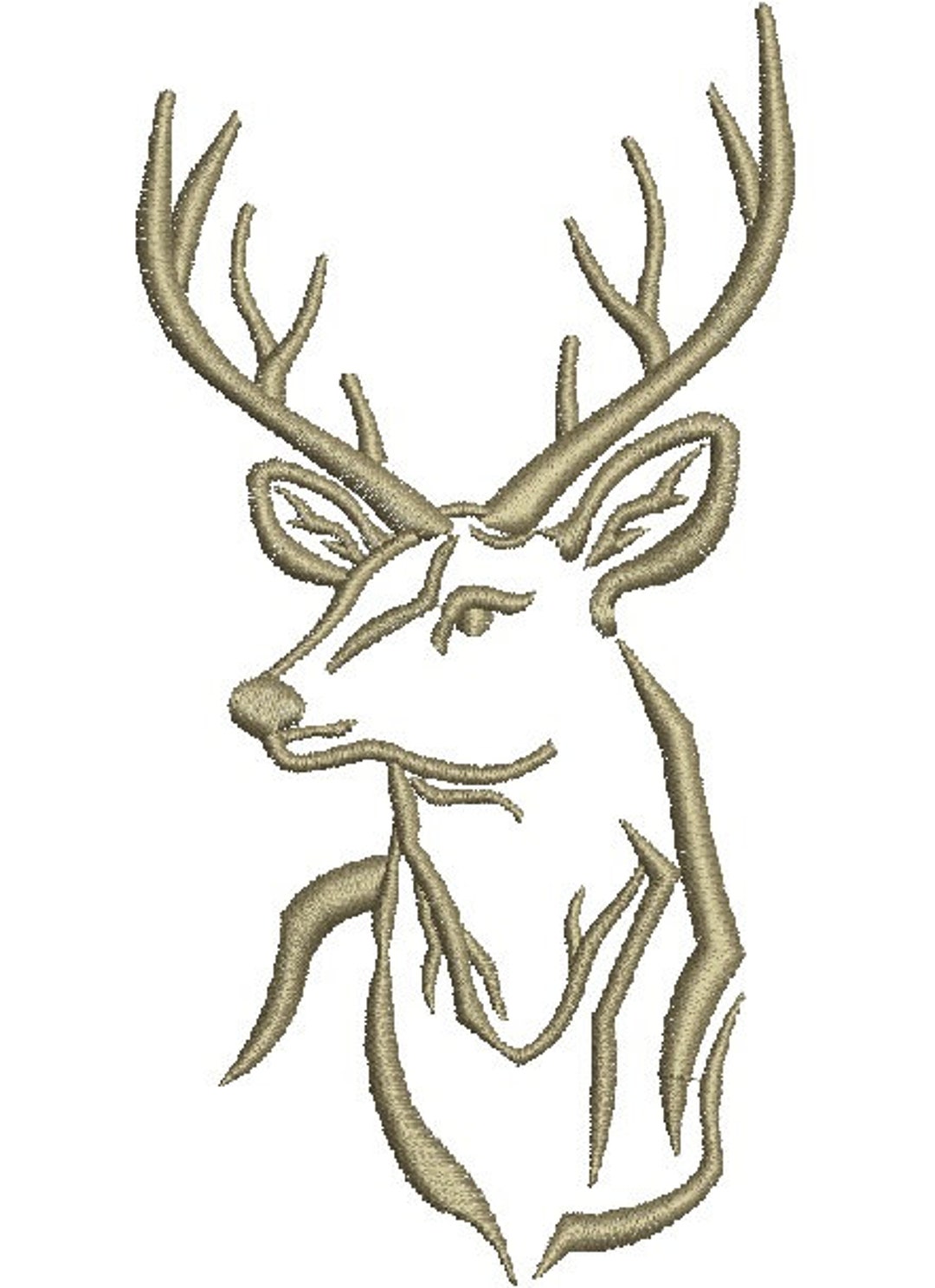 Whitetail Buck / Deer Machine Embroidery Design - Etsy