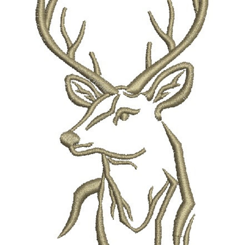 Deer Embroidery - Etsy