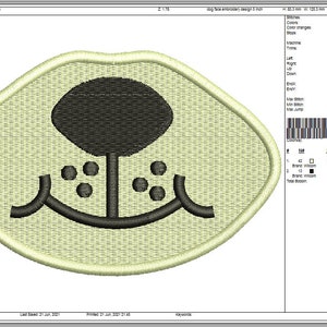 Dog's Face Machine Embroidery Designs, Instantly Download - Etsy