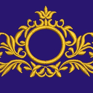 Monogram Frame Machine Embroidery Design - Etsy