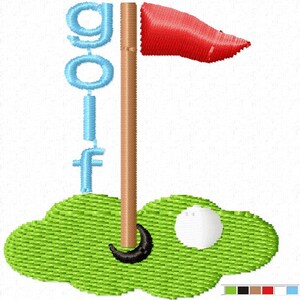 Golf Machine Embroidery Design - 2 Sizes, Instantly Download - Etsy