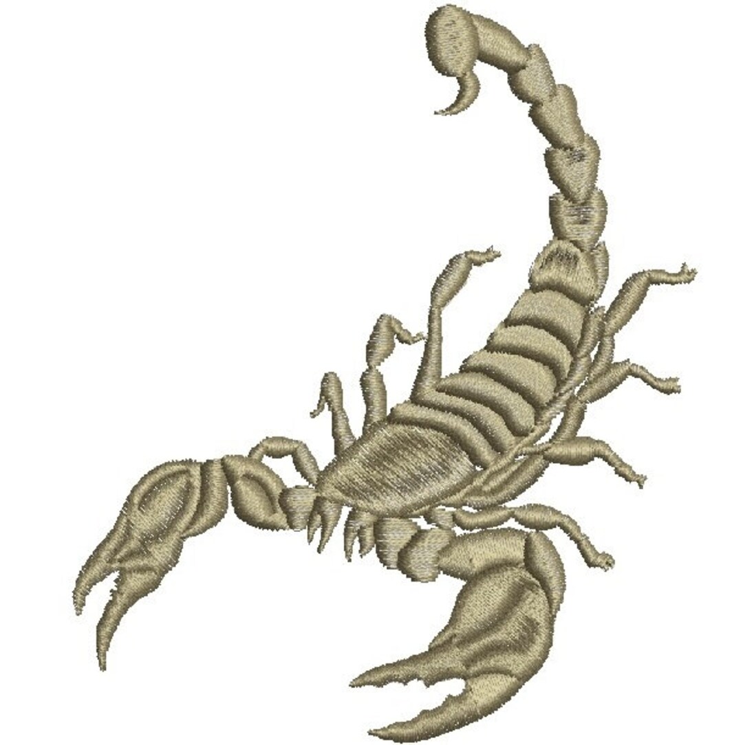 Scorpion Machine Embroidery Design - Etsy