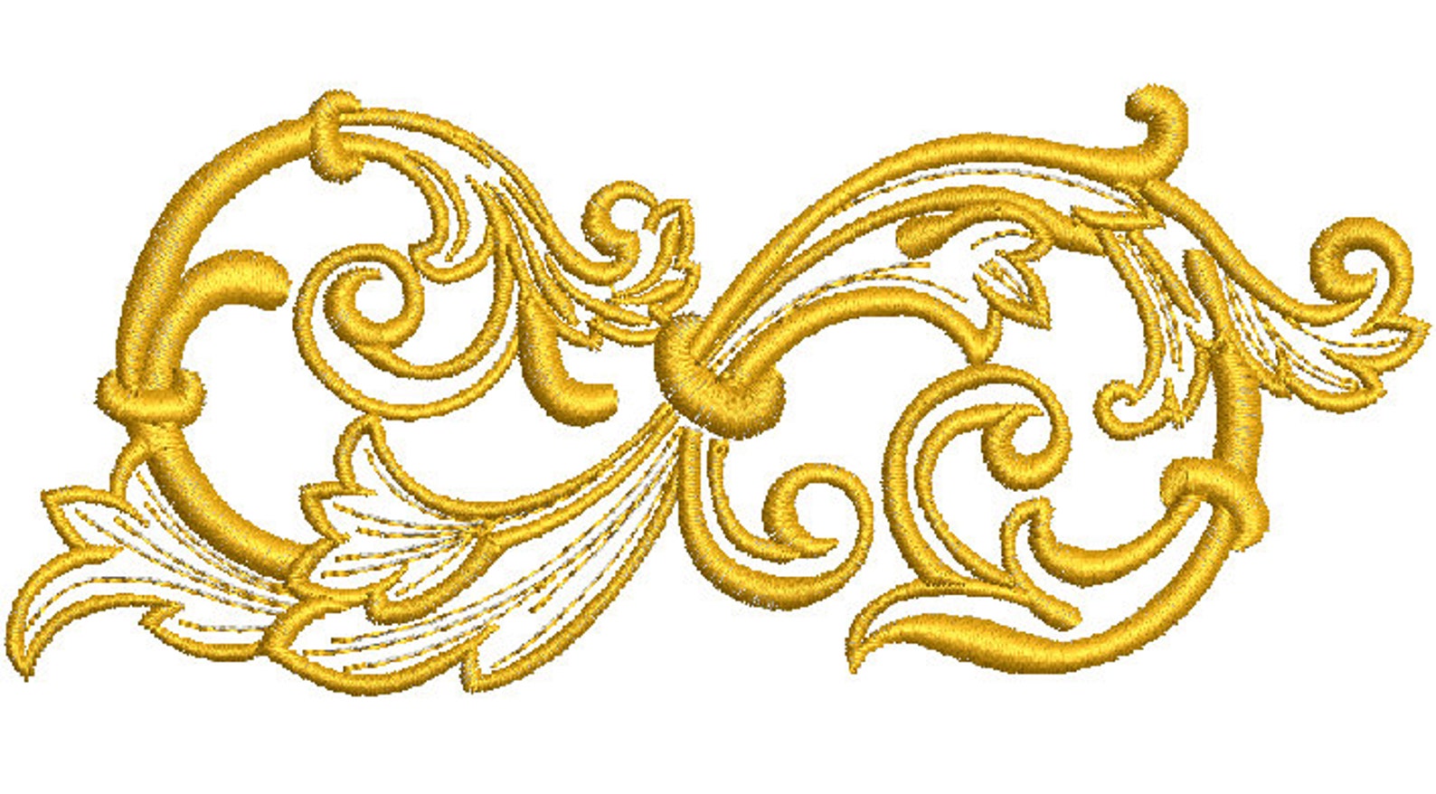 Baroque Pattern Machine Embroidery Design Instantly Download - Etsy