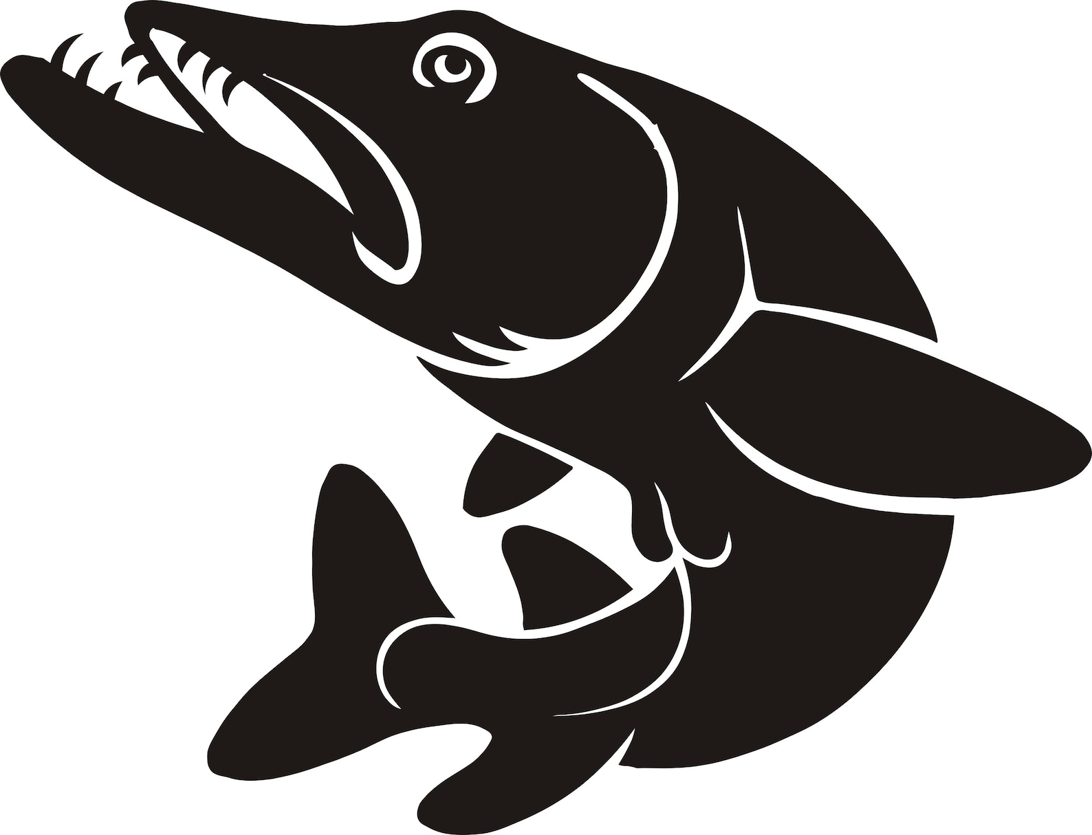 Pike Fish SVG. Dxf PNG. EPS. Jpg Big Size 300 Dpi | Etsy