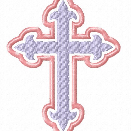 Cross / Christening Cross Machine Embroidery Design Instantly - Etsy