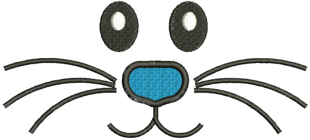 Cute Easter Bunny Face, Easter Embroidery Face, Embroidery Rabbit ...