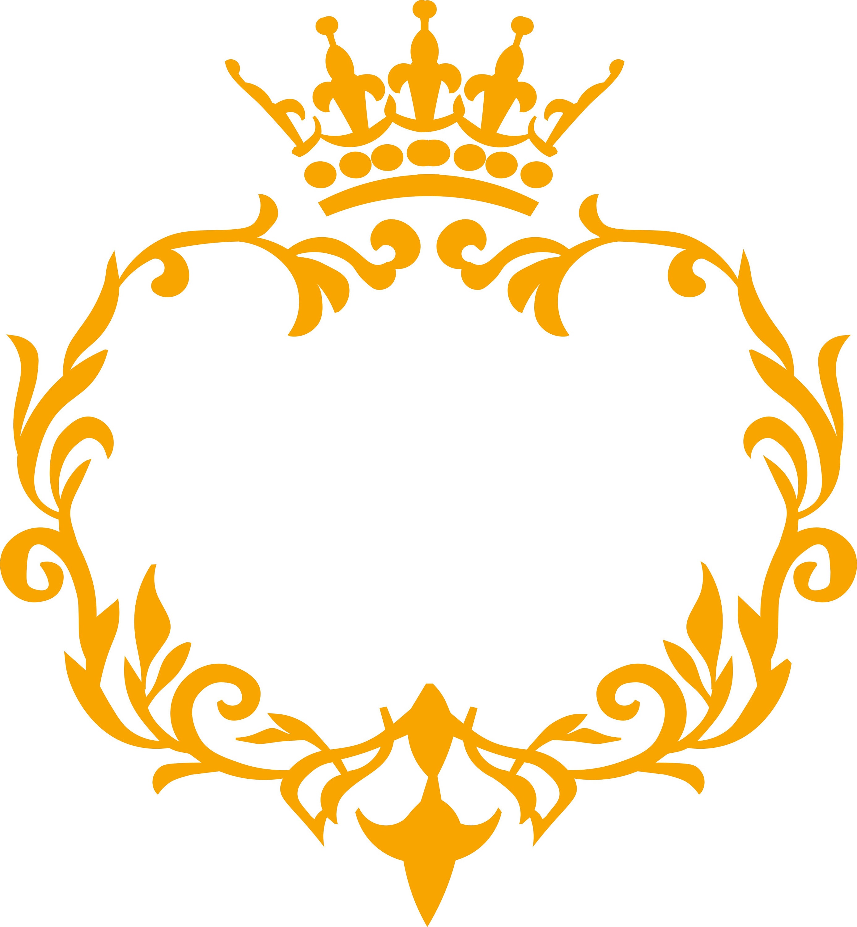 Monogram Frame With Crown SVG. Dxf PNG. EPS. Jpg Big Size 300 - Etsy