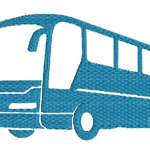 Modern Bus Machine Embroidery Design, Instantly Download - Etsy