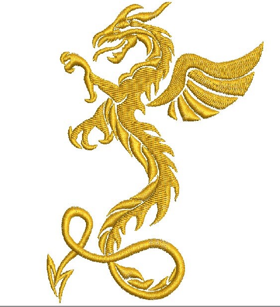 Chinese Dragon Machine Embroidery Design Instantly Download - Etsy