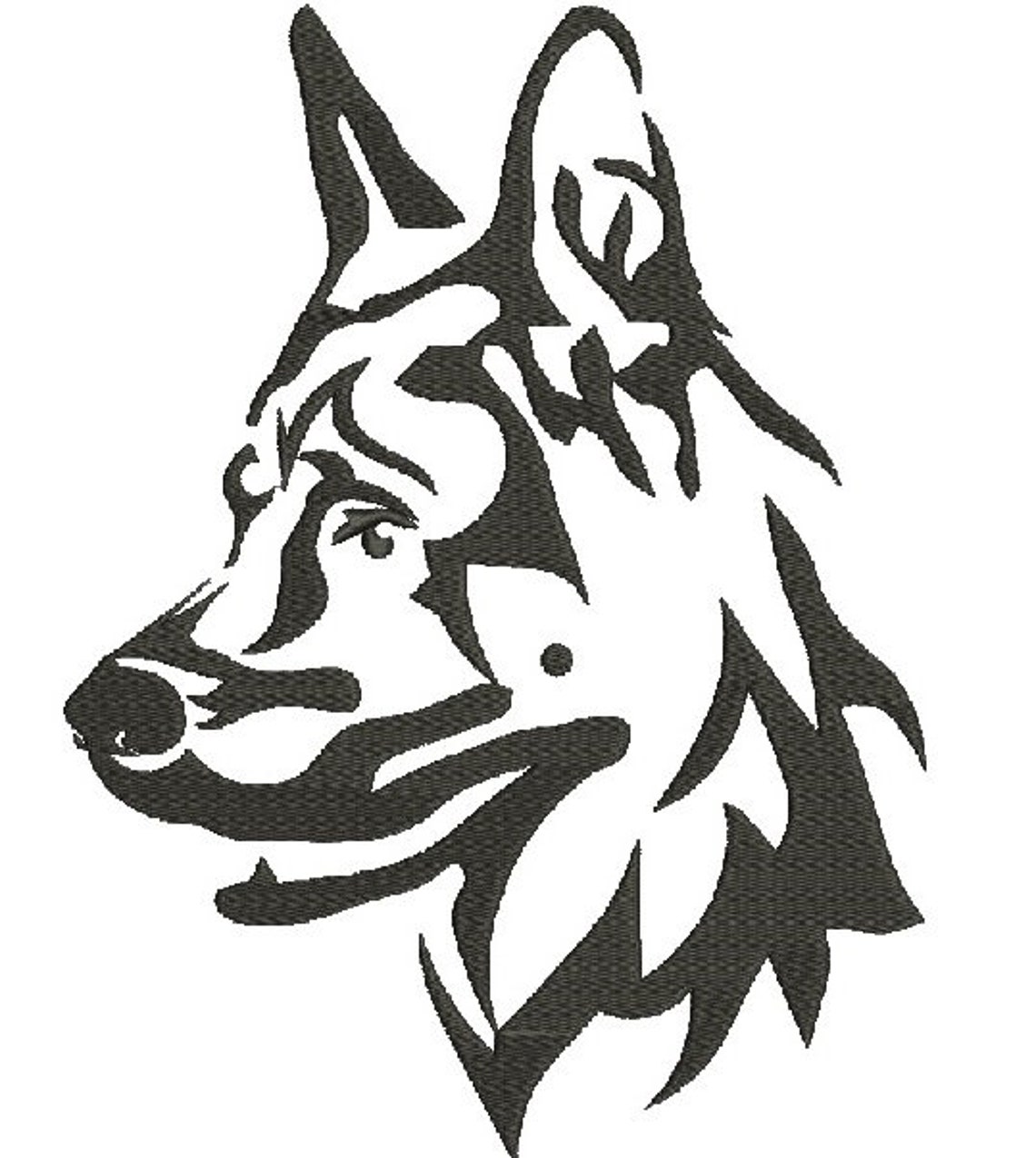 German Shepherd Dog Machine Embroidery Design 5 SIZES - Etsy