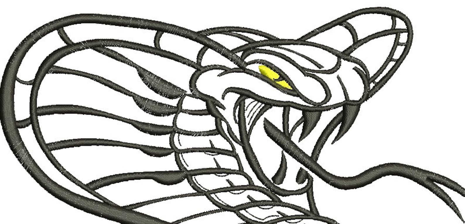 Cobra Snake Machine Embroidery Design Instantly Download - Etsy