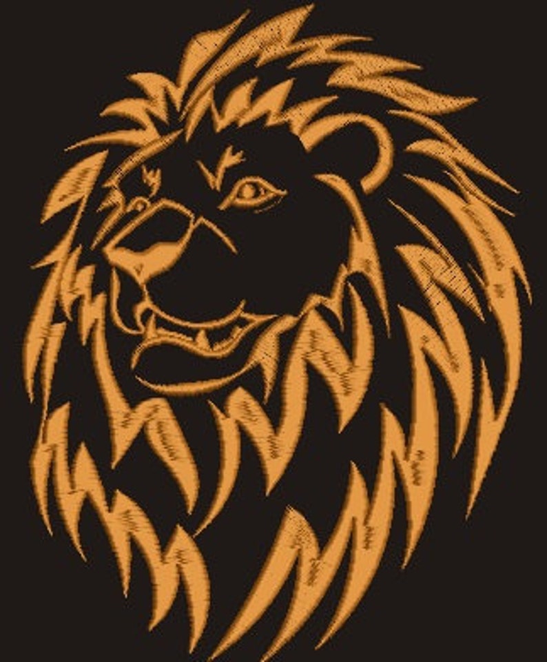 Lion Machine Embroidery design | Etsy