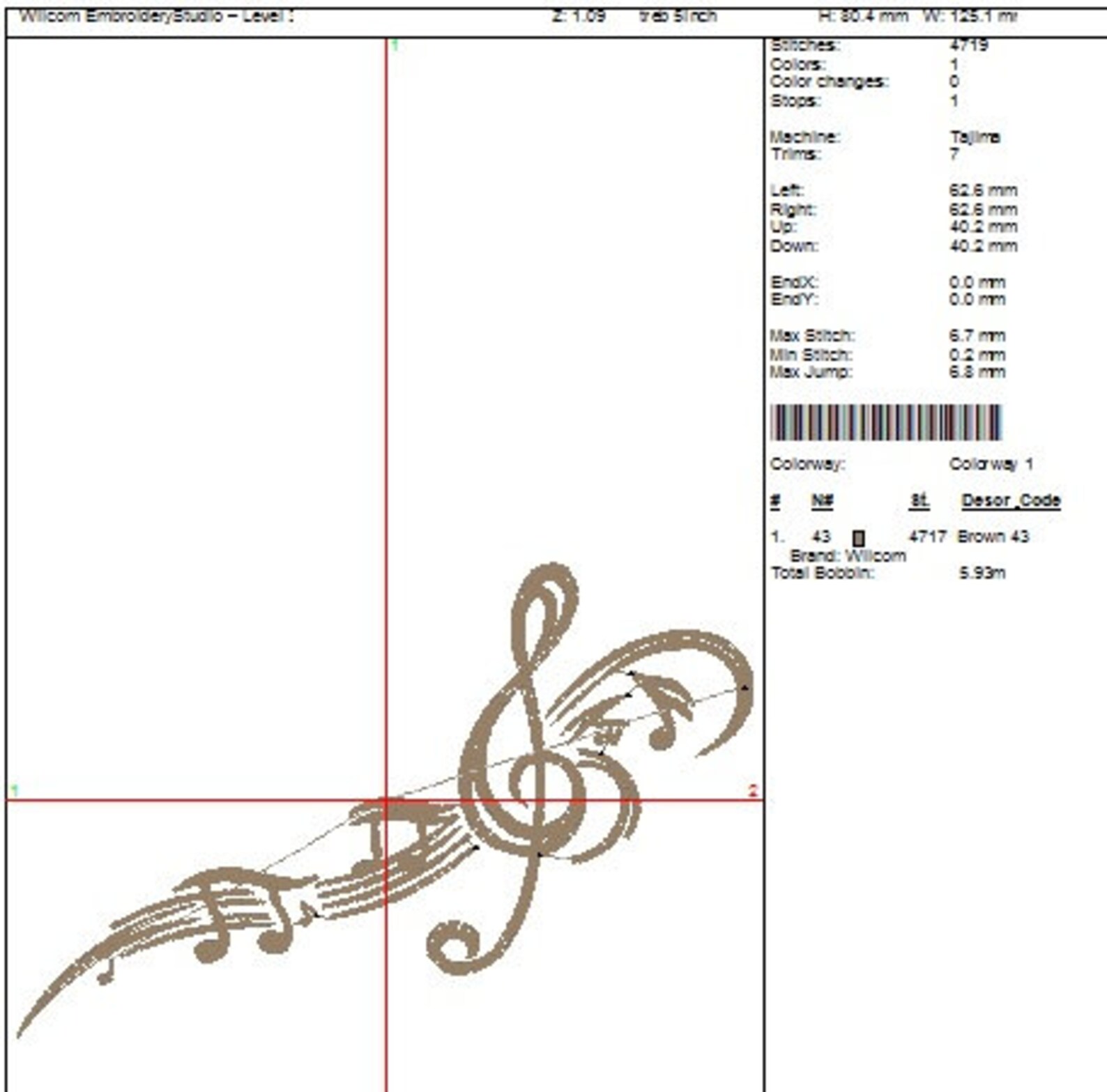 Treble Clef Music Notes Machine Embroidery Designs - Etsy