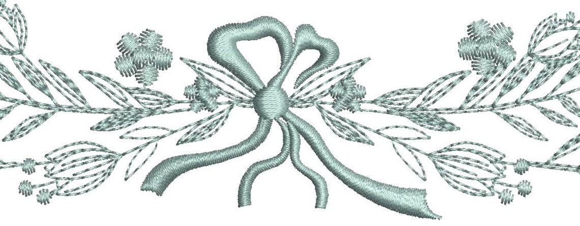 Rustic Border Machine Embroidery Design Frame Floral Border - Etsy