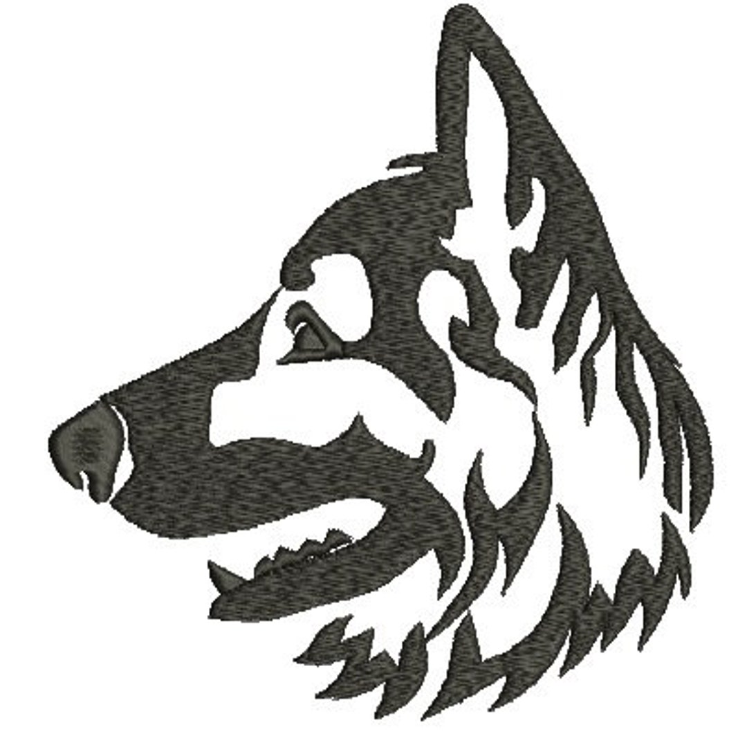 German Shepherd Dog Machine Embroidery Design - Etsy