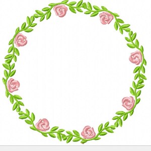 Frame Flowers Embroidery Design Machine Embroidery Design - Etsy