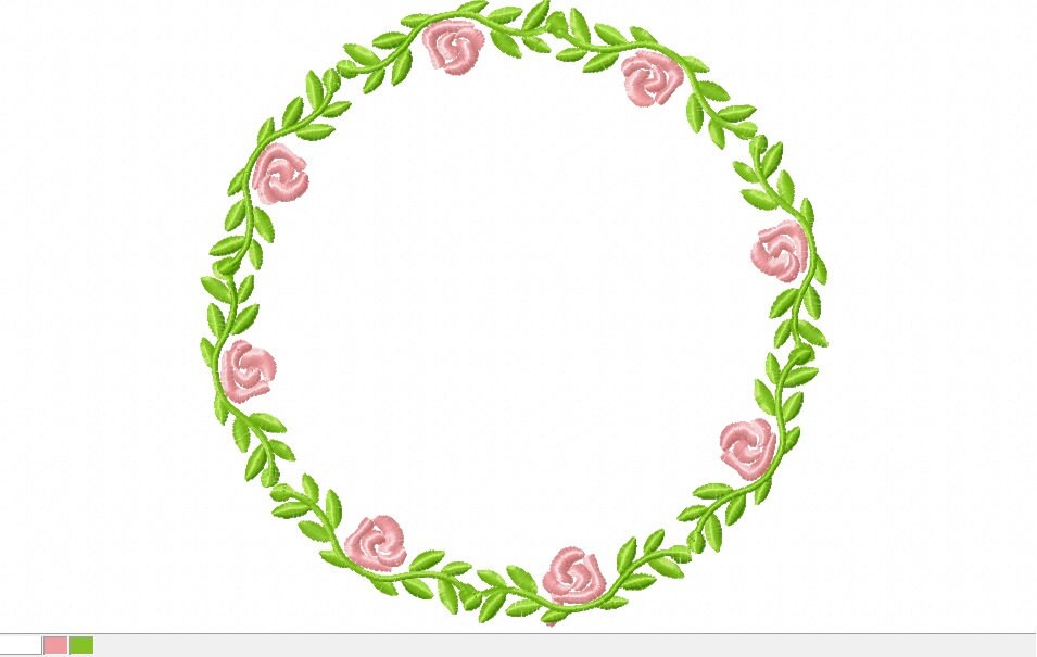 Frame Flowers Embroidery Design Machine Embroidery Design | Etsy