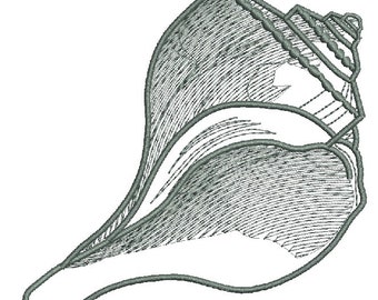 Sea Shell Embroidery Design. Sea Shell Mini Embroidery. Sea Shell ...