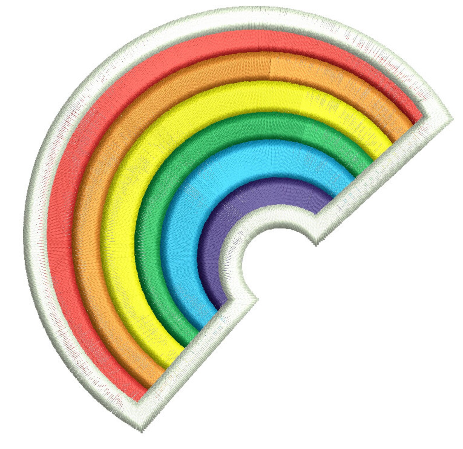 Rainbow Machine Embroidery Designs Instantly Download Tested | Etsy