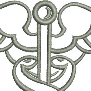 Caduceus Embroidery, Medical Pattern, Healthcare Design - Etsy