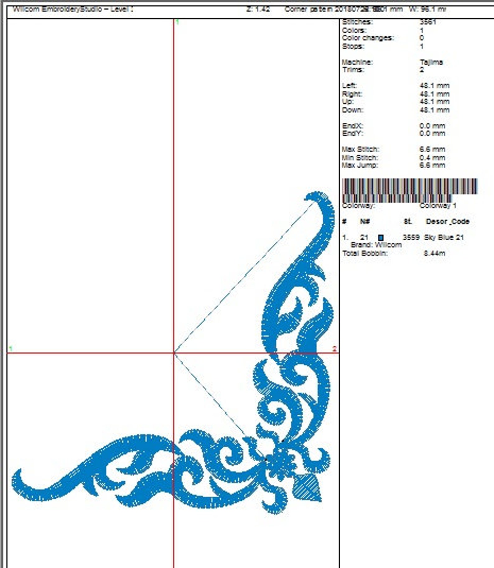 Corner Pattern Machine Embroidery Design Instantly Download - Etsy